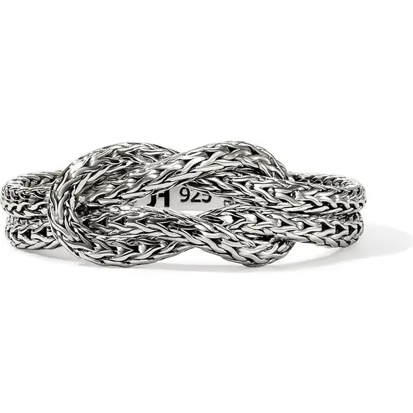 John Hardy Sterling Love Knot Ring - Silver