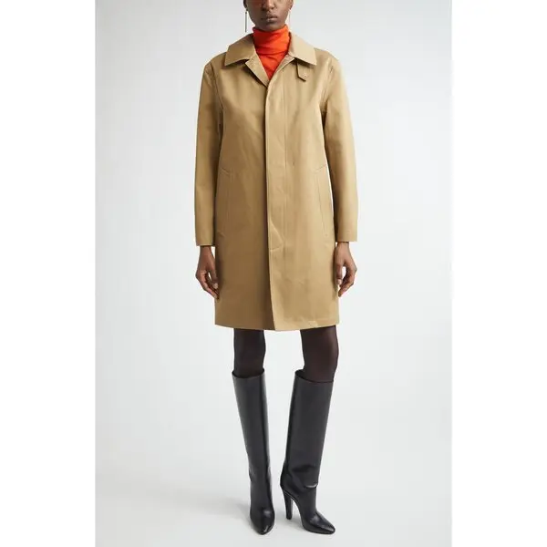 Saint Laurent Cotton Gabardine Trench Coat