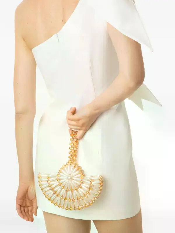 0711 TBILISI Small Beaded Clutch Bag