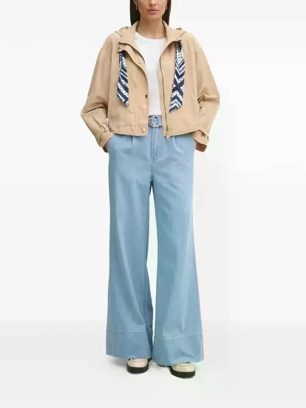 GAUDI Hooded Jacket With Scarf Detail