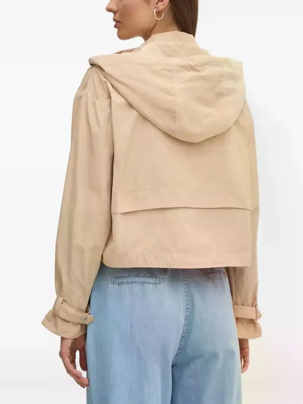GAUDI Hooded Jacket With Scarf Detail