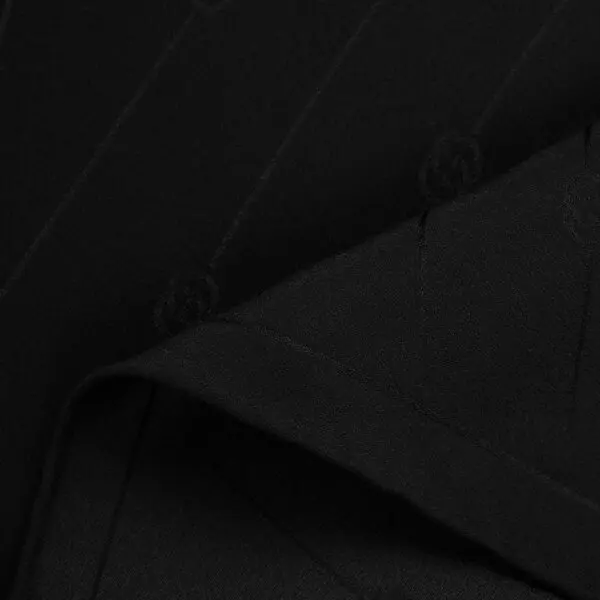 Gucci Interlocking G Chain Silk Diamond Scarf - Black