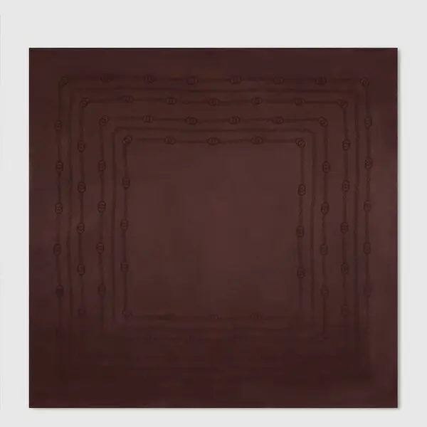 Gucci Interlocking G Chain Silk Carr - Brown