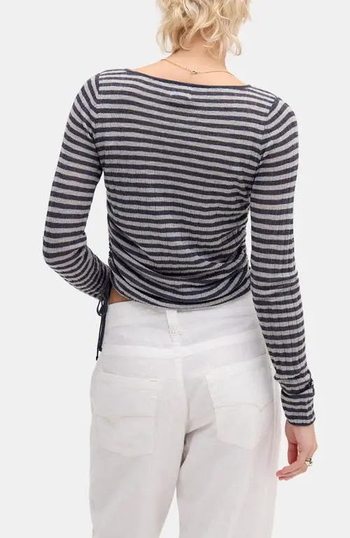 BDG URBAN OUTFITTERS Striped Sheer Knit Top
