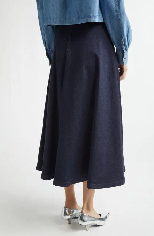 Altuzarra Varda A-line Denim Skirt - Berry
