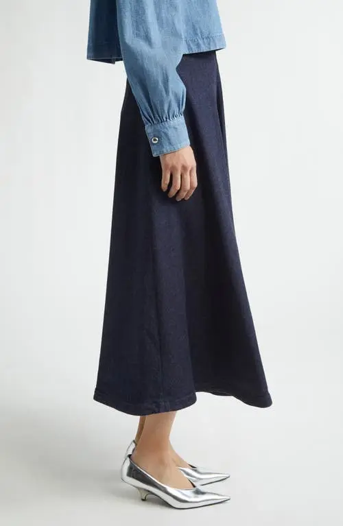 Altuzarra Varda A-line Denim Skirt - Berry
