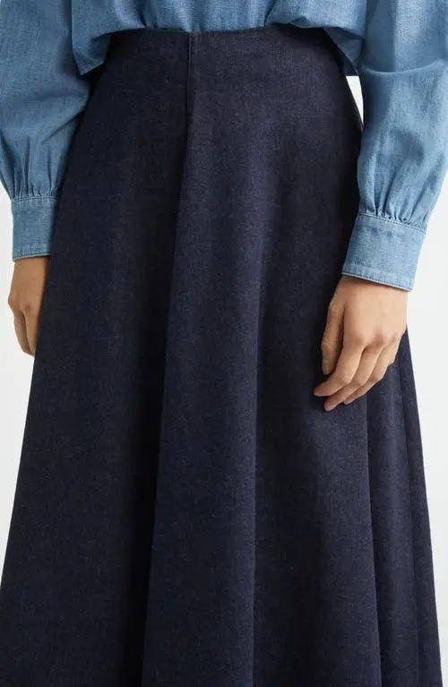 Altuzarra Varda A-line Denim Skirt - Berry