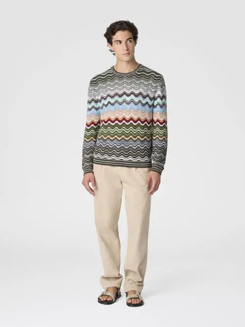 Missoni Crew-neck Chevron Pullover - Multicoloured