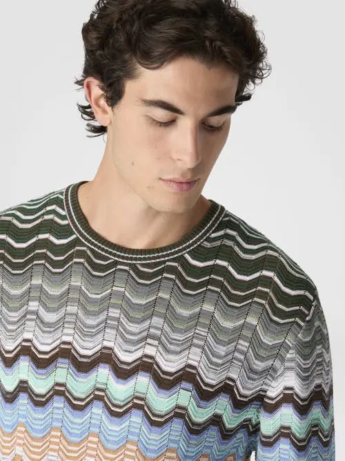 Missoni Crew-neck Chevron Pullover - Multicoloured