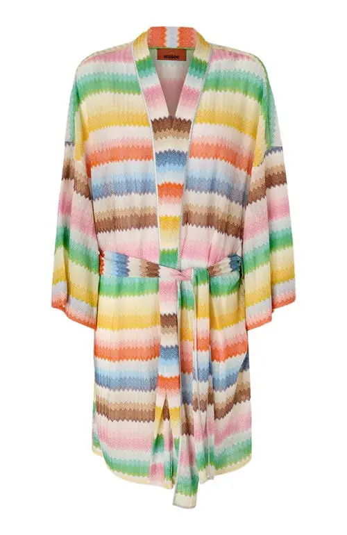Missoni Short Cover-up With Dégradé Zigzag Pattern - Multicoloured