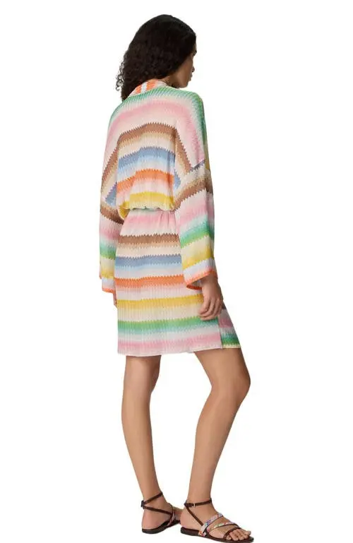 Missoni Short Cover-up With Dégradé Zigzag Pattern - Multicoloured