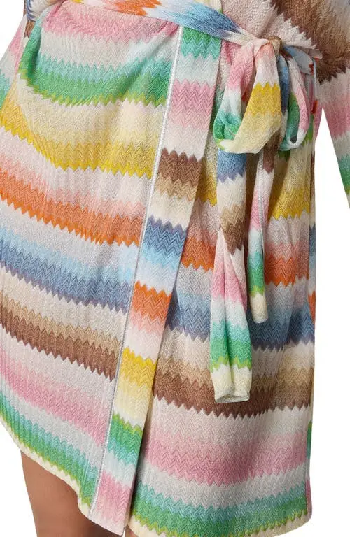 Missoni Short Cover-up With Dégradé Zigzag Pattern - Multicoloured