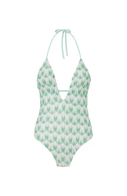 Missoni Floral-pattern Viscose One-piece Swimsuit - Multicoloured