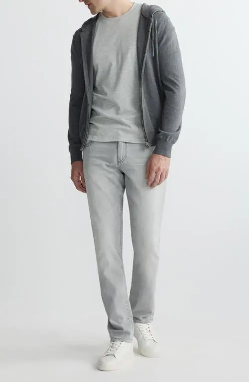 DL1961 Stretch Cotton Rib Crewneck T-shirt - Grey