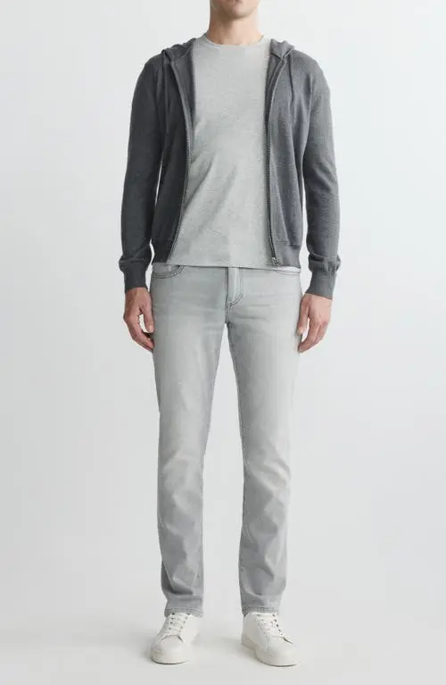 DL1961 Stretch Cotton Rib Crewneck T-shirt - Grey