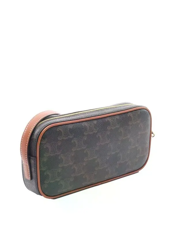 Celine 2022 Mini Triomphe Coated Canvas Camera Bag