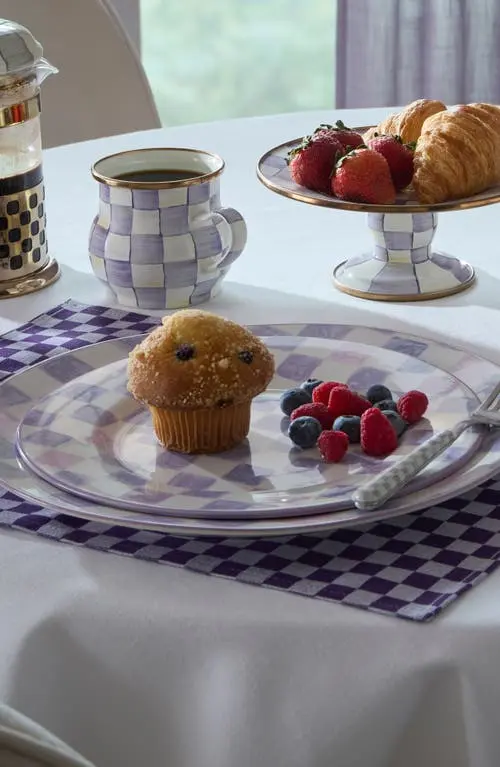 MACKENZIE-CHILDS Check Salad/dessert Plate