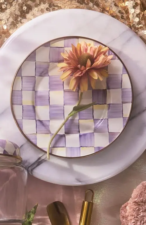 MACKENZIE-CHILDS Check Salad/dessert Plate