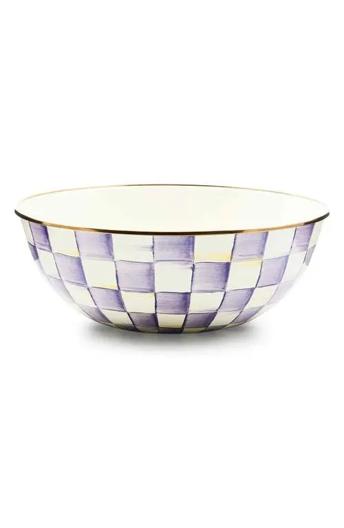 MACKENZIE-CHILDS Check Extra Large Everyday Bowl - Violet
