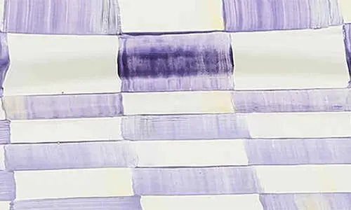 MACKENZIE-CHILDS Check Pedestal Platter - Violet