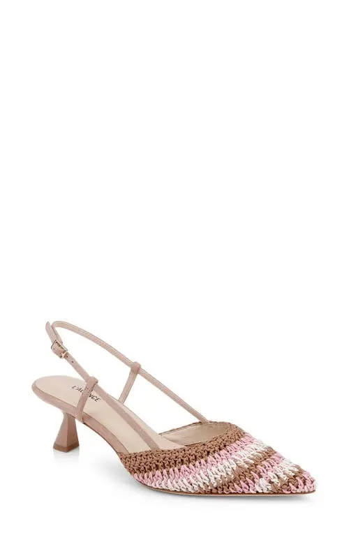 L'Agence Nantes Slingback Pumps - Pink Multi