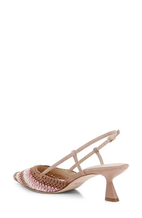 L'Agence Nantes Slingback Pumps - Pink Multi