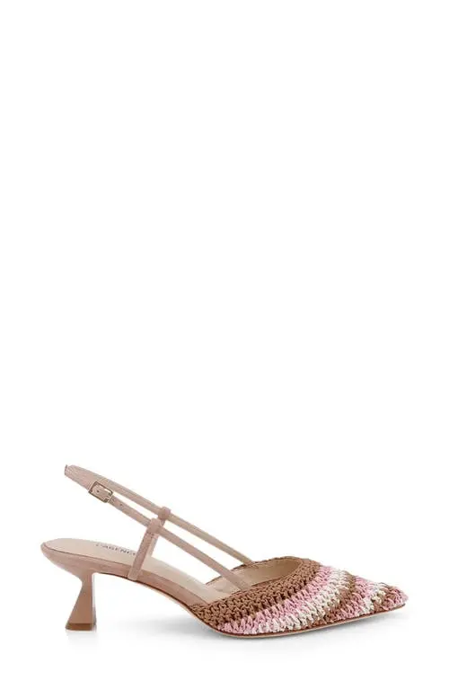 L'Agence Nantes Slingback Pumps - Pink Multi