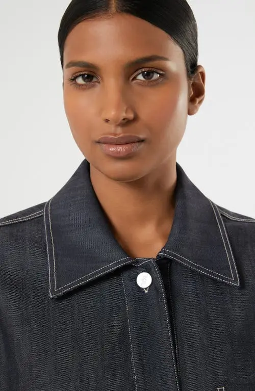 Marina Rinaldi Charme Stretch Cotton Shirt Jacket