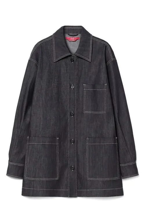 Marina Rinaldi Charme Stretch Cotton Shirt Jacket