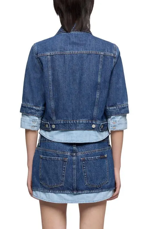 7 For All Mankind Denim Trucker Jacket