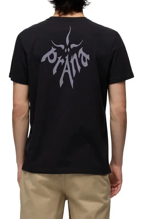 Prana Heritage Logo Organic Cotton Graphic T-shirt - Black