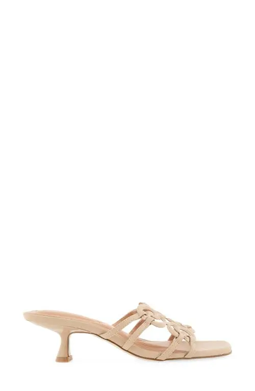 Christian Siriano Ixla Kitten Heel Sandal - Tan