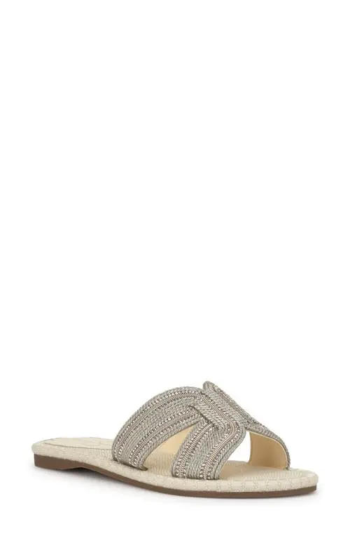 Jessica Simpson Blesyn Slide Sandal - Metallic Cream