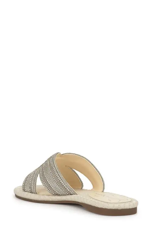 Jessica Simpson Blesyn Slide Sandal - Metallic Cream