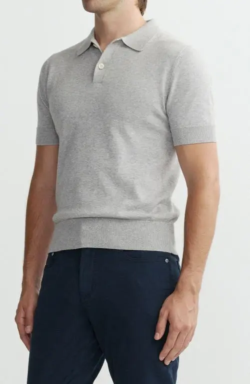 DL1961 Cotton & Cashmere Polo - Concrete