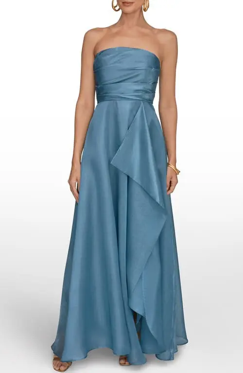 Donna Karan New York Strapless Ruffle Gown