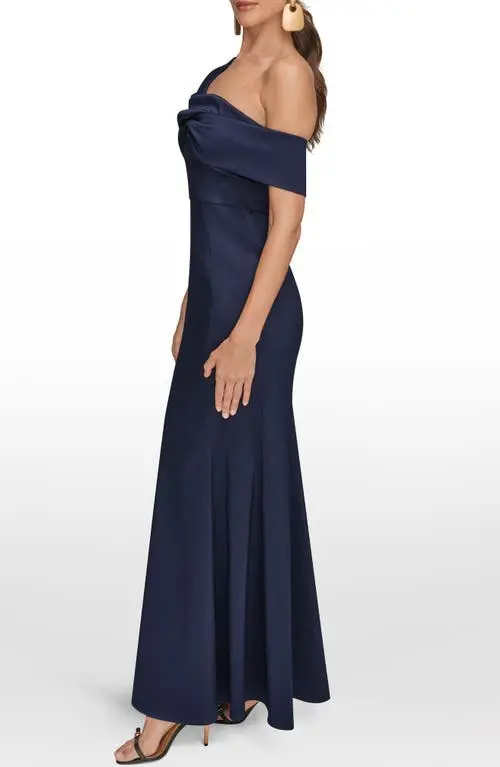 Donna Karan New York One-shoulder Mikado Gown