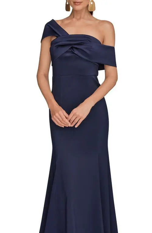 Donna Karan New York One-shoulder Mikado Gown