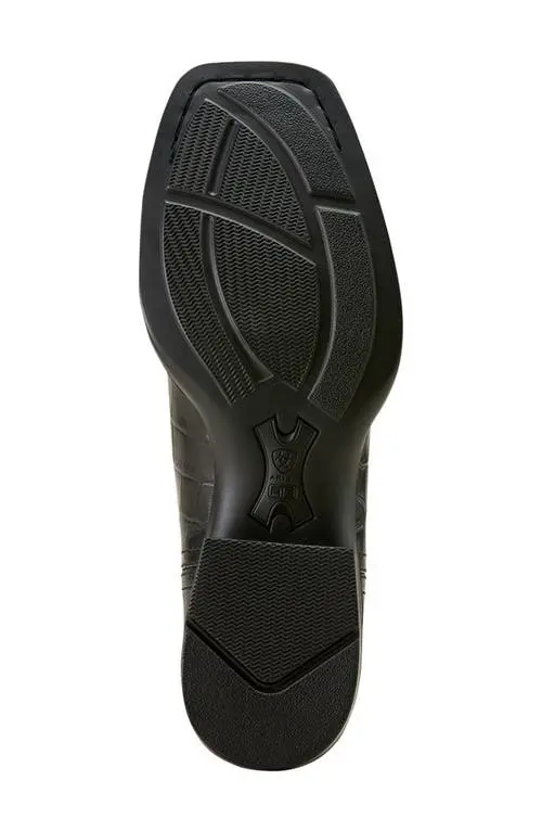 Ariat Booker Wide Square Toe Western Chelsea Boot - Black