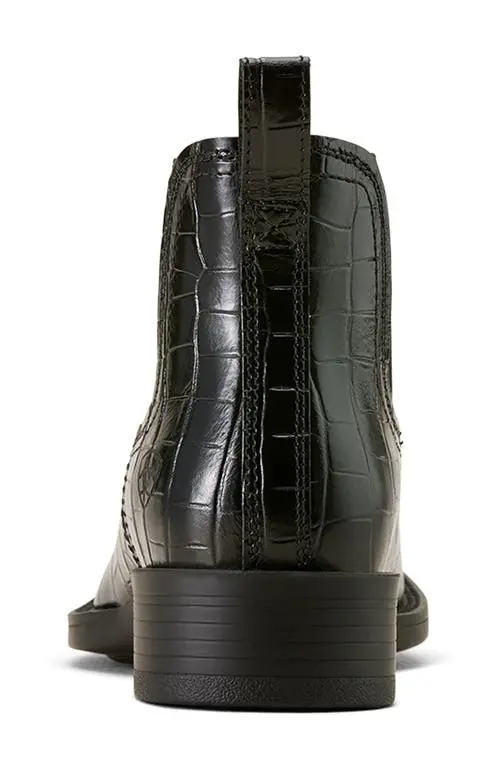 Ariat Booker Wide Square Toe Western Chelsea Boot - Black