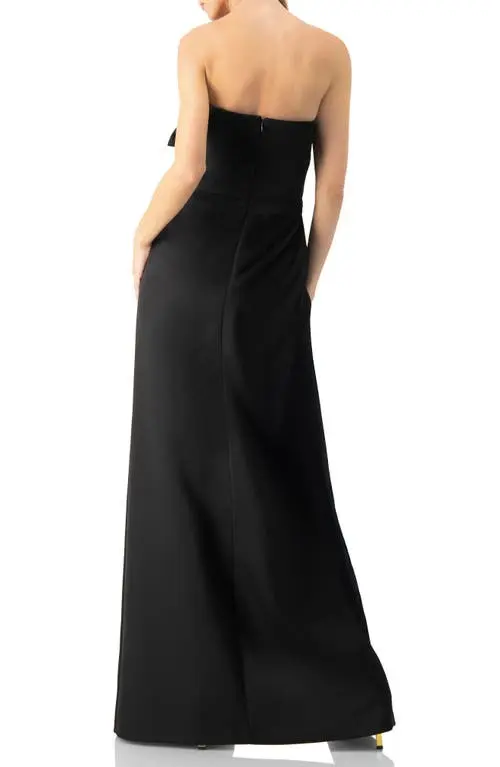 IVONNE Strapless Gown With Front Leg Opening