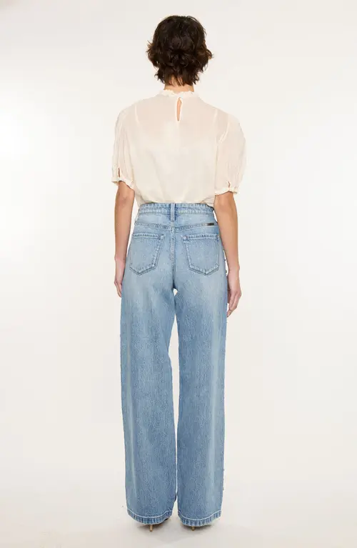 KANCAN Gianna Low Slung Baggy Wide Jeans