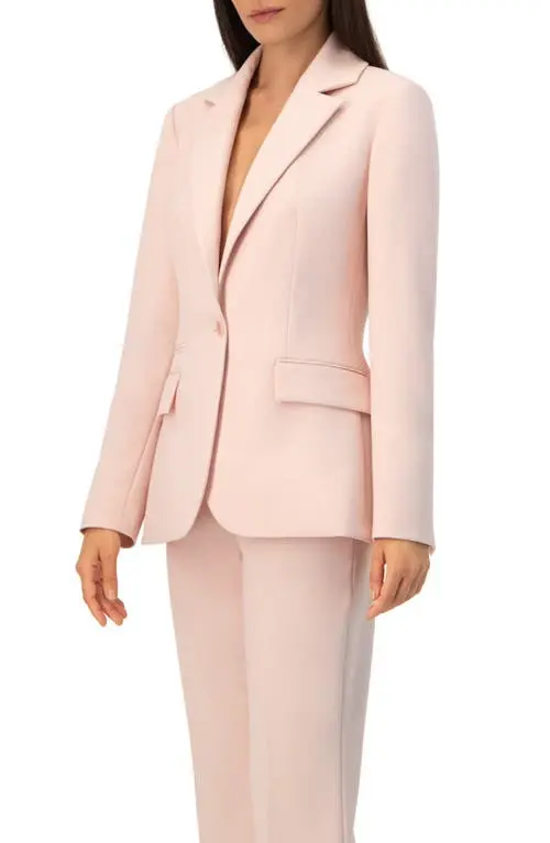 IVONNE Single-button Notched Lapel Blazer