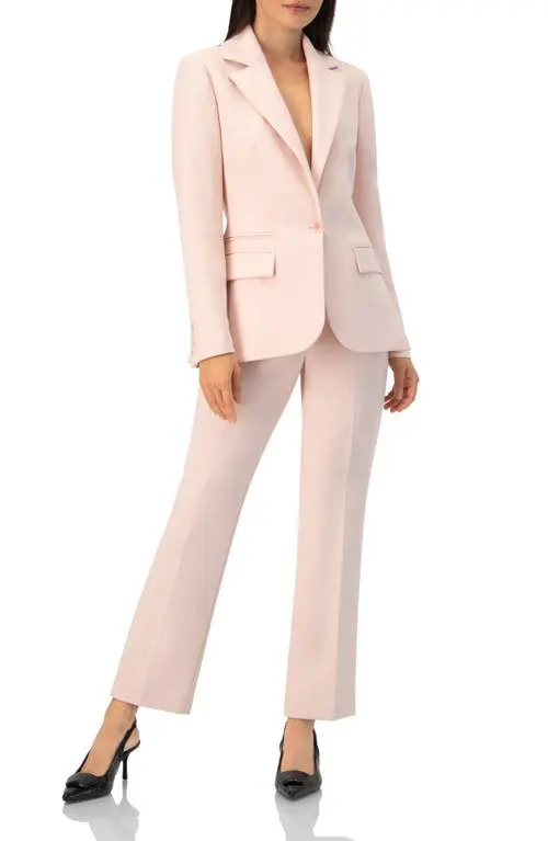 IVONNE Single-button Notched Lapel Blazer