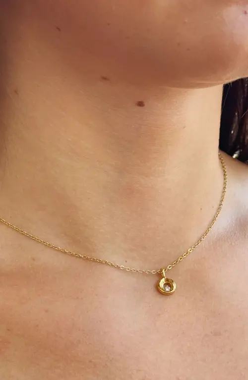 LITTLE SKY STONE Mini Halo Charm Necklace