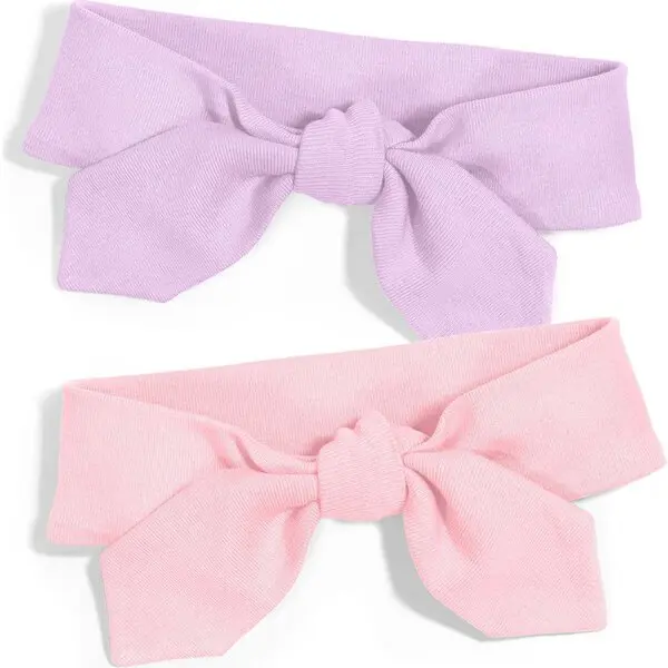 CITY THREADS Knotted Headband 2-pack - Lavender/pink