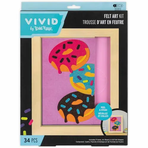 BREA REESE Felt Art Kit Sweet Donuts - Multicolored