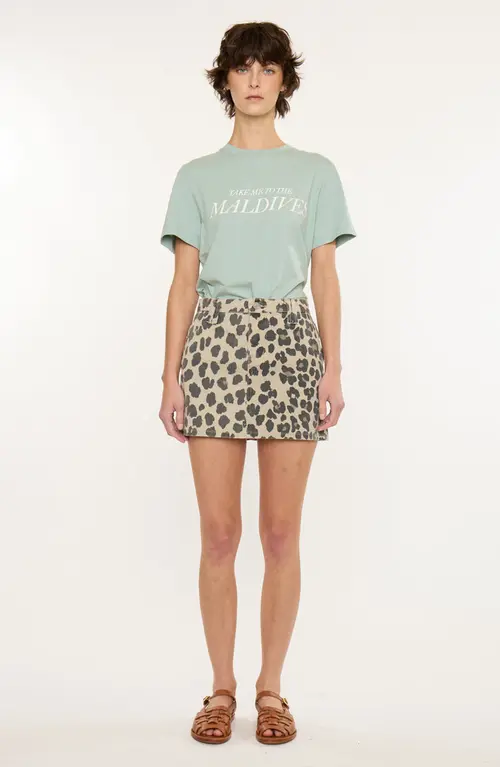 KANCAN Leah Mini Skirt - Leopard