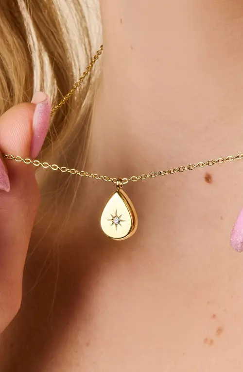 LITTLE SKY STONE Hayley Teardrop Pendant Necklace