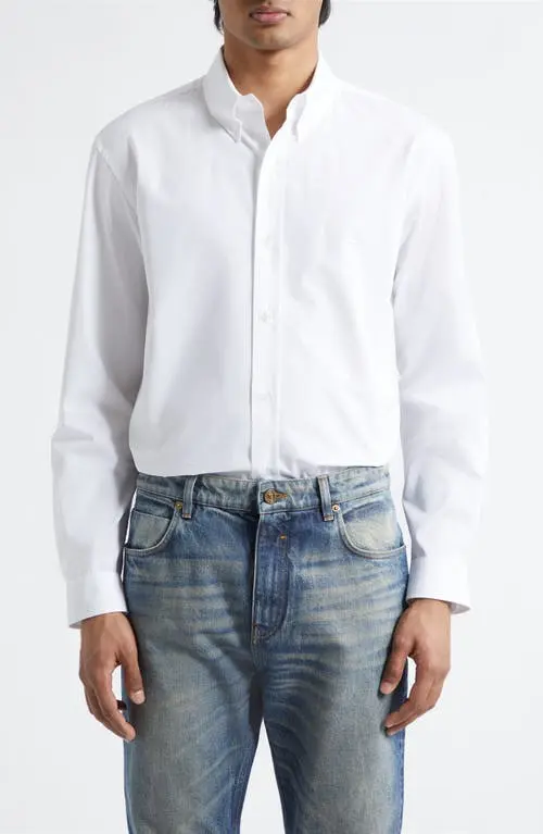 Balmain Cotton Poplin Button-down Shirt